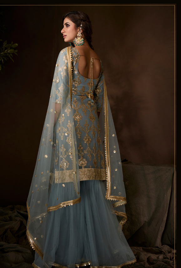 Home Products Grey Sharara Suit